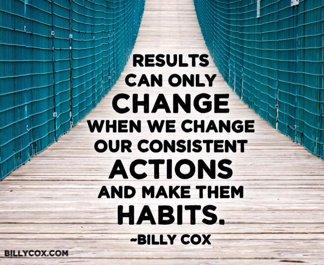 consistent actions - quote of Billy Cox - BigC-Consulting consistent actions - quote of Billy Cox - BigC-Consulting